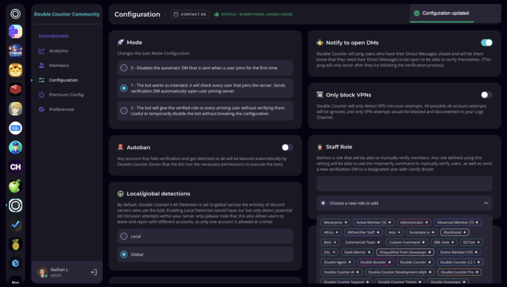 Double Counter - Discord Verification Bot | Anti Alt Account & VPN