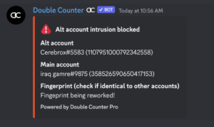 Features and settings - Double Counter - Discord Verification Bot | Alt ...