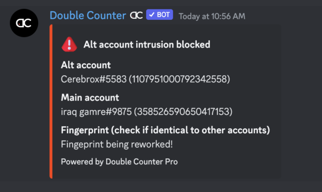 Features and settings - Double Counter - Discord Verification Bot | Alt ...