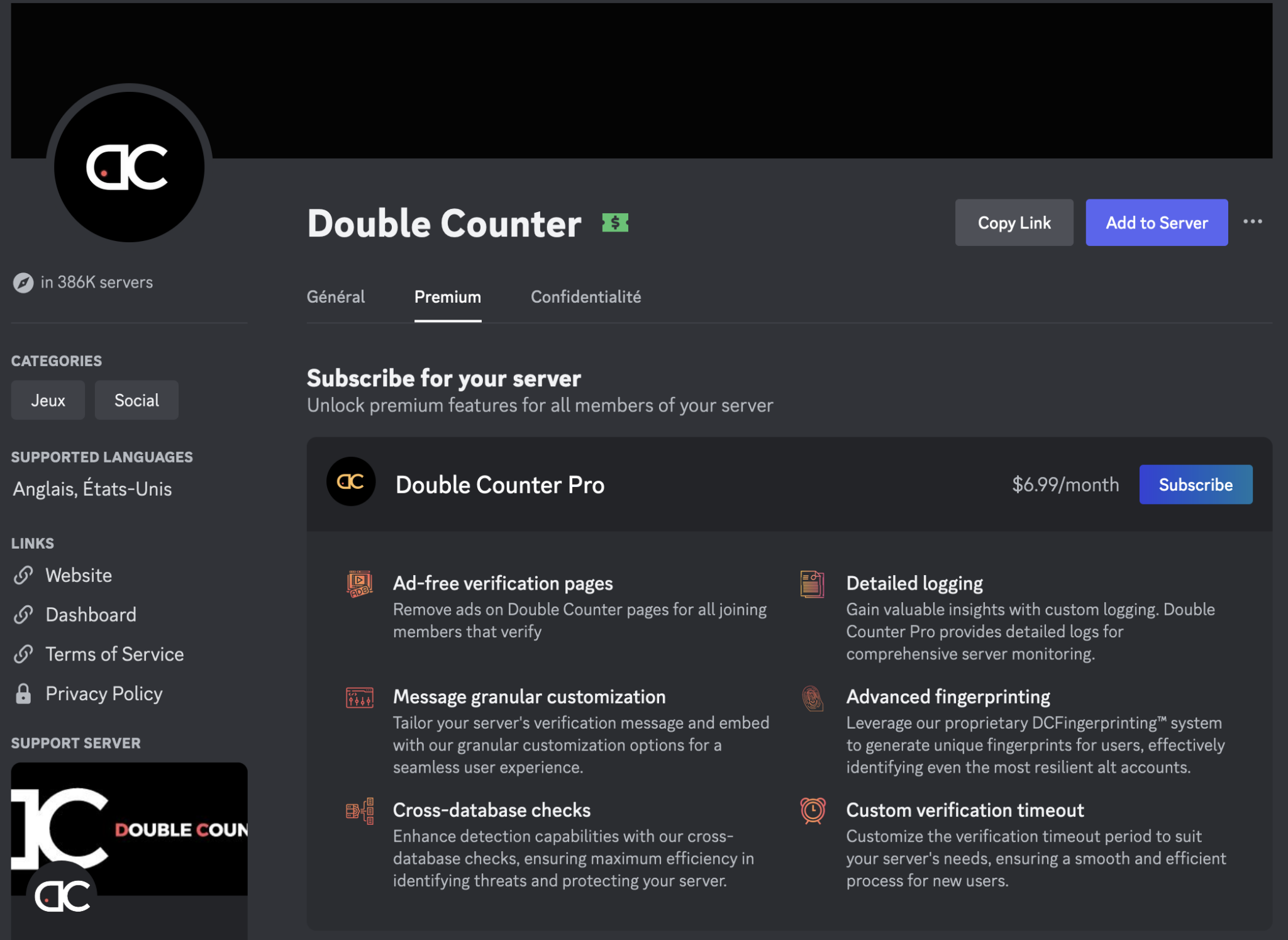 Double Counter Pro - Take your server security to the next level